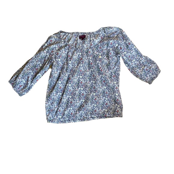 J. Crew | Tops | J Crew Liberty Art Fabric Pleasant Top | Poshmark